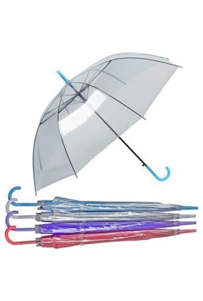 Modatools Şemsiye Renkli Şeffaf 13036
