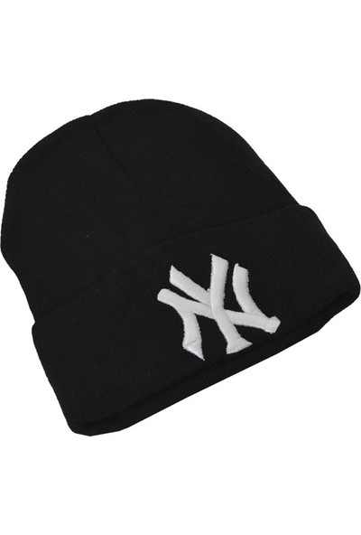 Outlet Çarşım Erkek Ny Nakışlı Yün Bere