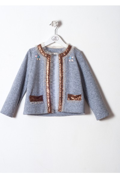 Goose Kız Çocuk Payetli Şık Hırka