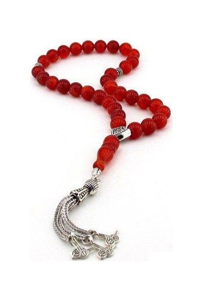 Rd Ekoavm Doğal Akik Taşından 33 Lük Tesbih