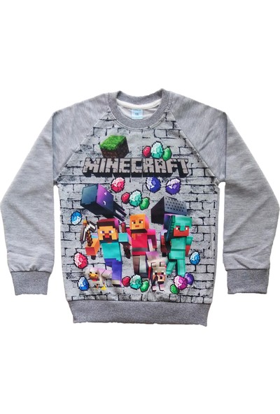 DobaKids Erkek Çocuk Minecraft Sweatshirt