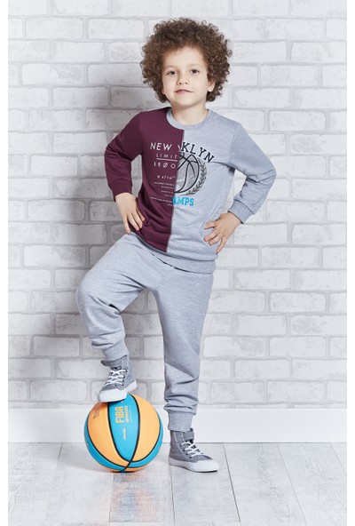 RolyPoly Erkek Çocuk Eşofman Takımı Bordo