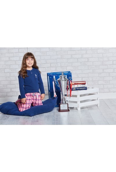 Us Polo Assn Lisanslı Genç Kız Pijama Takımı Lacivert Us Polo Assn Lisanslı Genç Kız Pijama Takımı Lacivert