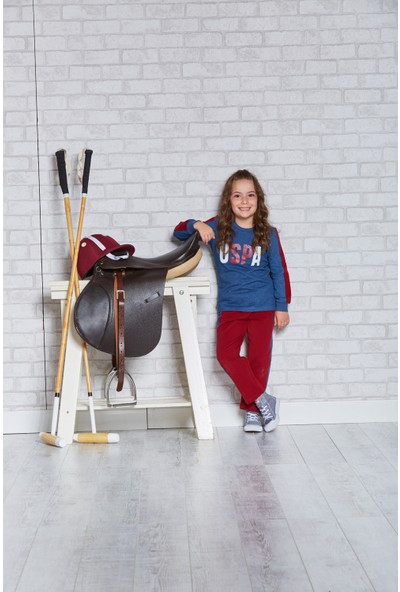 Us Polo Assn Lisanslı Kız Çocuk Pijama Takımı Lacivert