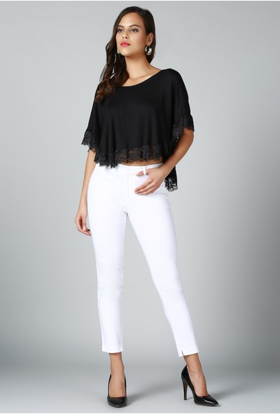 Quincey Dantel Detaylı Bluz