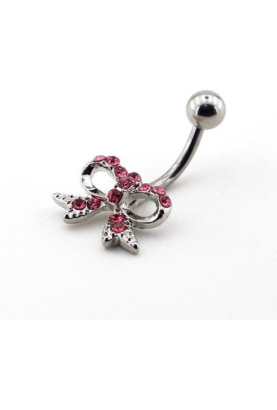 Solfera Pembe Taşlı Kurdele 316L Cerrahi Çelik Göbek Piercing P421 Solfera Pembe Taşlı Kurdele 316L Cerrahi Çelik Göbek Piercing P421