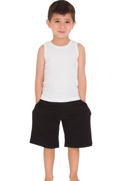 The Don Siyah Renk Erkek Çocuk Uzun Şort The Don Siyah Renk Erkek Çocuk Uzun Şort