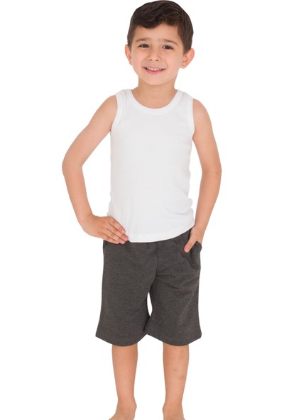 The Don Antrasit Renk Erkek Çocuk Uzun Şort