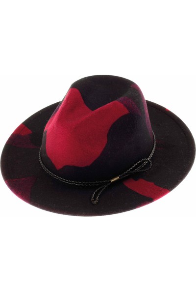 Bay Şapkacı Bayan Desenli Fötr