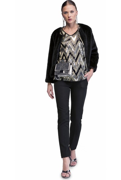 Sense 19003 Bilekte Atlas Kumaş Pantolon