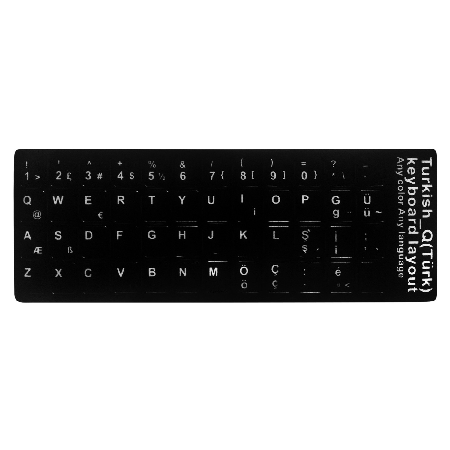 Aneex Ag-Etq Türkçe -Q- Siyah Notebook Klavye Etiketi Fiyatı