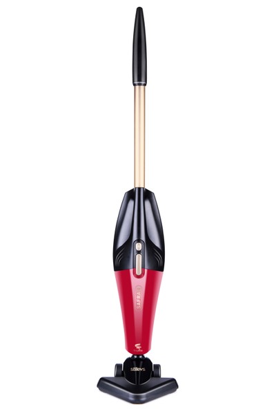Stilevs Safran Dik Elektrikli Süpürge - Kırmızı&Siyah