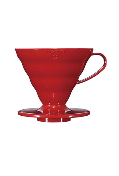 Hario V60 02 Plastik Kırmızı Dripper Hario V60 02 Plastik Kırmızı Dripper