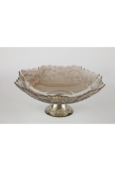 Cemile Dantel Luster Ayaklı Şekerlik 10*10 Cm Cemile Dantel Luster Ayaklı Şekerlik 10*10 Cm