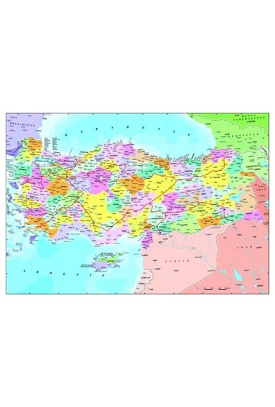 Anatolian 260 Parça Puzzle Türkiye Siyasi Haritası