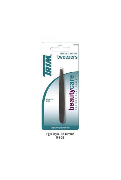 Trim Deluxe Eğik Uçlu Pro Siyah Cımbız 00491 Trim Deluxe Eğik Uçlu Pro Siyah Cımbız 00491