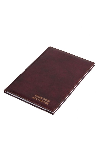 Gelen Evrak Defteri Suni Deri Ciltli