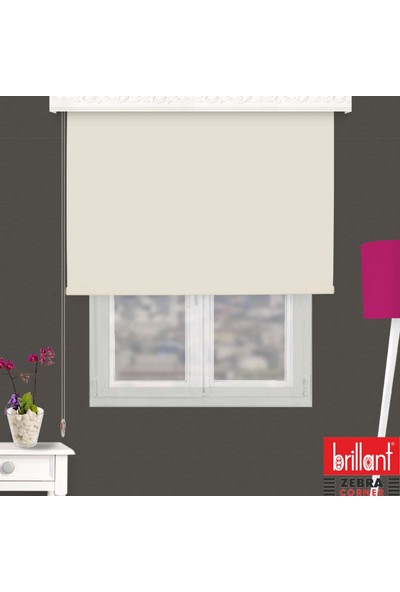 Brillant  Stor Perde - Krem 70x200 cm