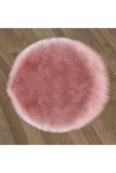 Yuvarlak Post Halı Pembe 145X145 Cm Yuvarlak Post Halı Pembe 145X145 Cm