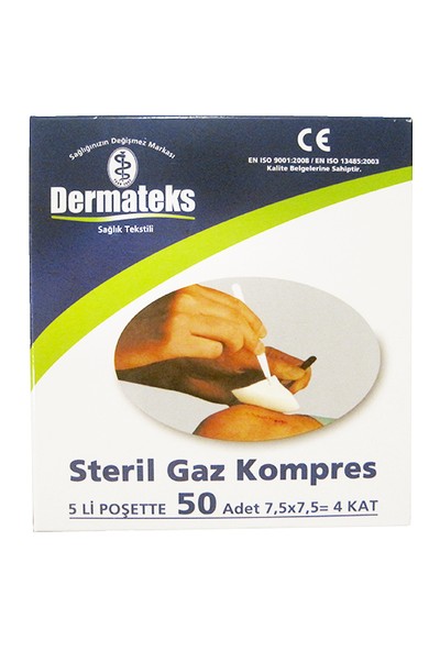 Dermateks Steril Gaz Kompres 50 Adet Dermateks Steril Gaz Kompres 50 Adet