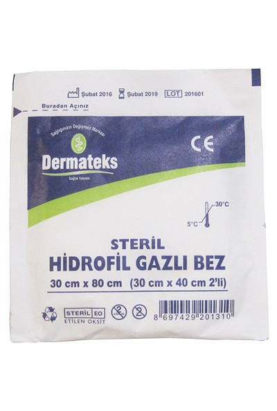 Dermateks Gazlı Bez 30 x 80 cm Dermateks Gazlı Bez 30 x 80 cm