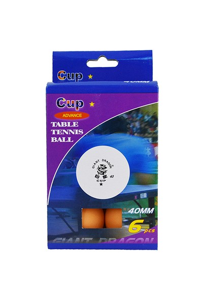 Spor724 Giant Dragon Cup 1 Yıldız Masa Tenisi Topu Turuncu