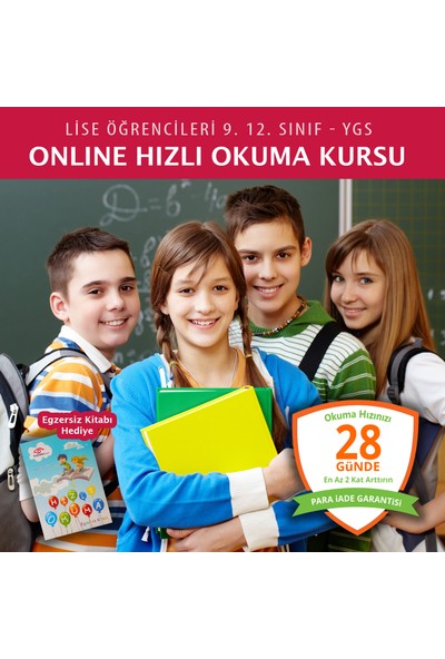 Online Hızlı Okuma Kursu Lise Öğrencileri Grubu Online Hızlı Okuma Kursu Lise Öğrencileri Grubu