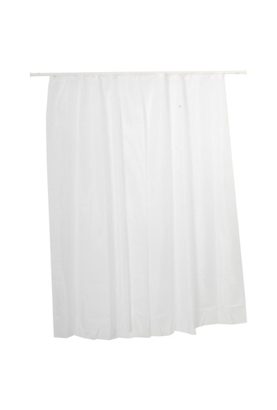 Erol Teknik Polyester Beyaz Banyo Perdesi