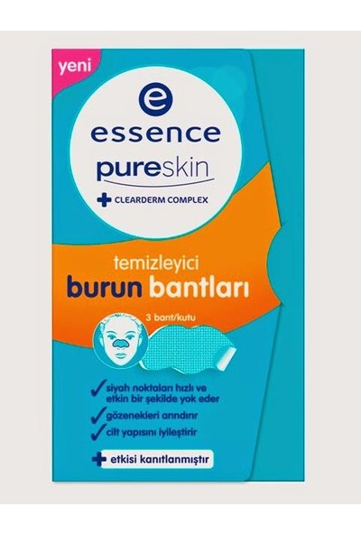 Essence Pureskin Temizleyici Burun Bantları 3 Lü Essence Pureskin Temizleyici Burun Bantları 3 Lü