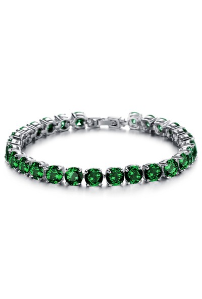 Chavin Altın kap. Su Yolu Yeşil Zirkon Bayan Bileklik dd61 Chavin Altın kap. Su Yolu Yeşil Zirkon Bayan Bileklik dd61