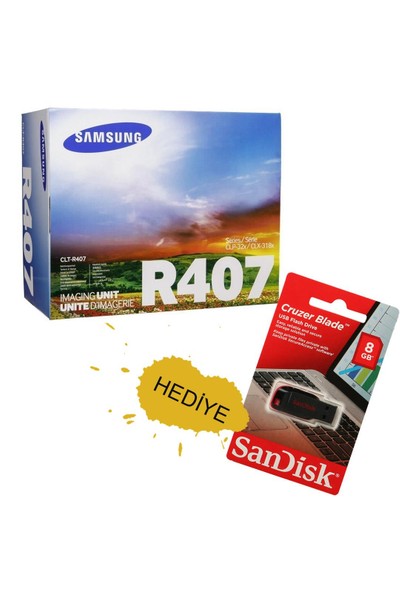 Samsung CLT-R407 Drum Ünitesi + Sandisk 8Gb Flash Bellek Hediyeli