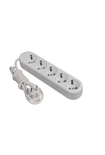 Pelsan Çeşme 5 li Grup Priz - 3 Metre Kablolu Topraklı