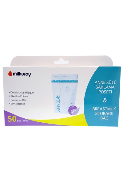 Milkway Süt Saklama Poşeti 40+10lu