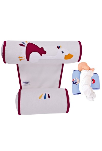 Sevi Bebe Yuvarlak Güvenli Yan Yatış Yastığı Beyaz