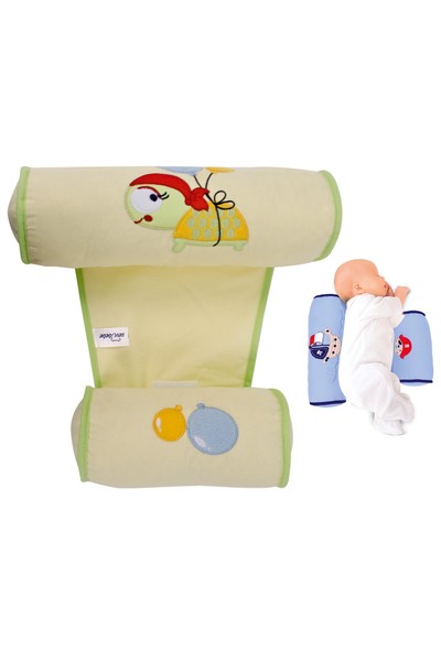 Sevi Bebe Yuvarlak Güvenli Yan Yatış Yastığı Yeşil