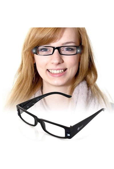 BuldumBuldum Led Reading Glasses - Led Işıklı Kitap Okuma Gözlüğü - Siyah - Numarasız BuldumBuldum Led Reading Glasses - Led Işıklı Kitap Okuma Gözlüğü - Siyah - Numarasız