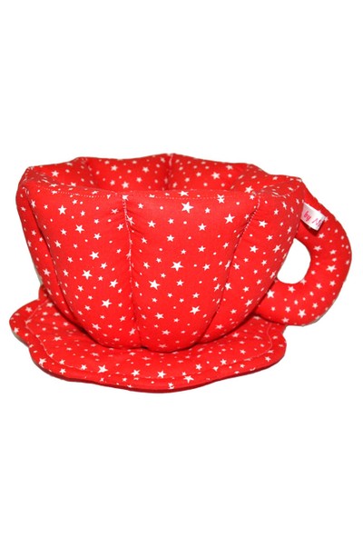 By Nihalce Fincan Ekmek Sepeti 23x20 cm Kırmızı