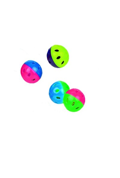 Nobby Çıngıraklı Renkli Plastik top 4 cm Nobby Çıngıraklı Renkli Plastik top 4 cm