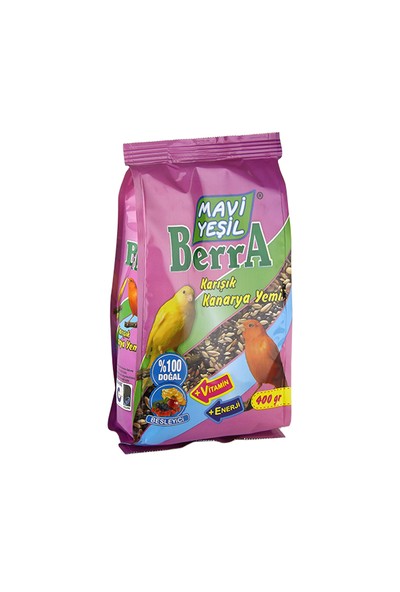 Mavi Yeşil Berra Ballı ve Meyveli Karışık Kanarya Yemi