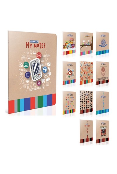 Gıpta My Notes Tel Dikişli Ofset PP Kapak Defter A4 80yp Çizgili Gıpta My Notes Tel Dikişli Ofset PP Kapak Defter A4 80yp Çizgili