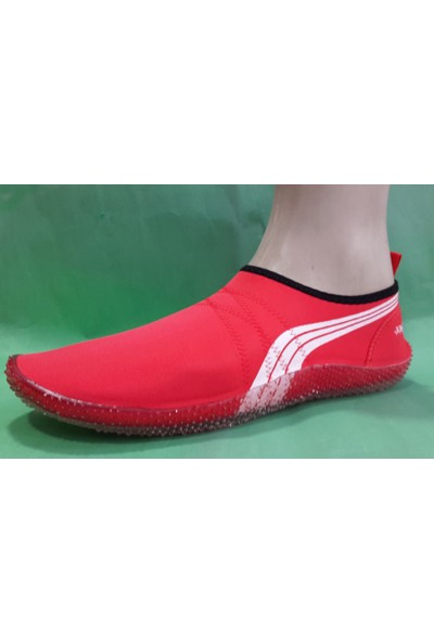 Ahs Deniz Ayakkabısı ( Çizgili Kırmızı )