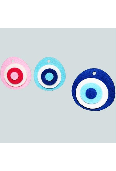 Tahtakale Toptancısı Keçeden Nazar Boncuğu (50 Adet)