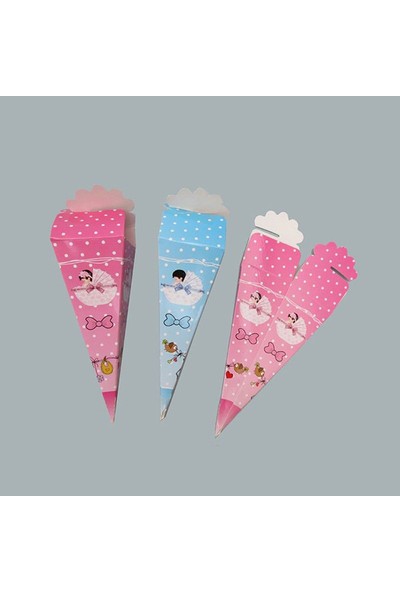 Tahtakale Toptancısı Külah Karton Bebekli Pusetli (50 Adet) Tahtakale Toptancısı Külah Karton Bebekli Pusetli (50 Adet)
