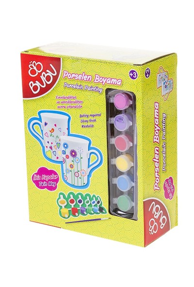 Bu-Bu Porselen Boyama 2'Li Kupa BUBU-PB0014 Bu-Bu Porselen Boyama 2'Li Kupa BUBU-PB0014