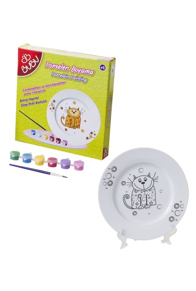 Bu-Bu Porselen Boyama Tabak Model 2 BUBU-PB0009