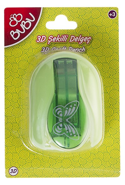 Bu-Bu Şekilli 3D Delgeç Kelebek BUBU-DE0017
