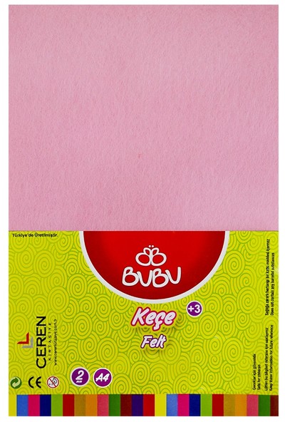 Bu-Bu A4 Keçe 10'Lu 2Mm Pembe BUBU-KE0011 Bu-Bu A4 Keçe 10'Lu 2Mm Pembe BUBU-KE0011