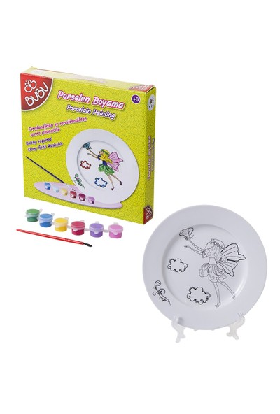 Bu-Bu Porselen Boyama Tabak Model 1 BUBU-PB0008