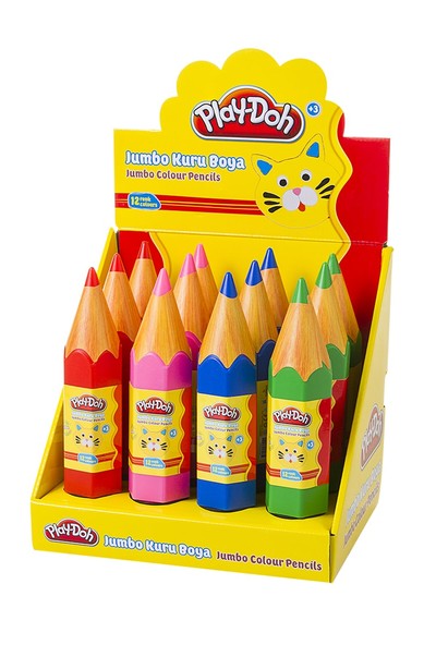 Play-Doh 12 Renk Jumbo Kuruboya Plastik Tüp Display PLAY-KU020 Play-Doh 12 Renk Jumbo Kuruboya Plastik Tüp Display PLAY-KU020