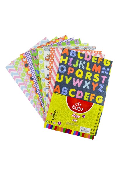 Bu-Bu Desenli Keçe 20X30Cm 2Mm 10 Desen Harfli BUBU-KE0019 Bu-Bu Desenli Keçe 20X30Cm 2Mm 10 Desen Harfli BUBU-KE0019